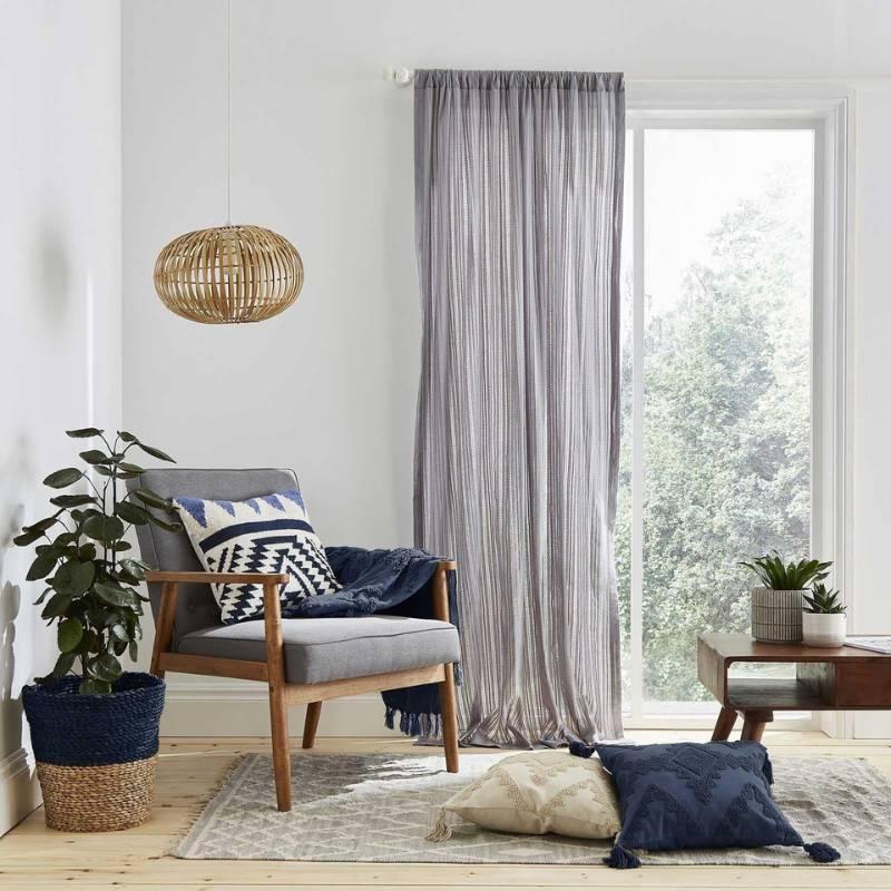 Voile Curtains UK | Elegant Sheer Window Panels with Tassels & Macrame ...