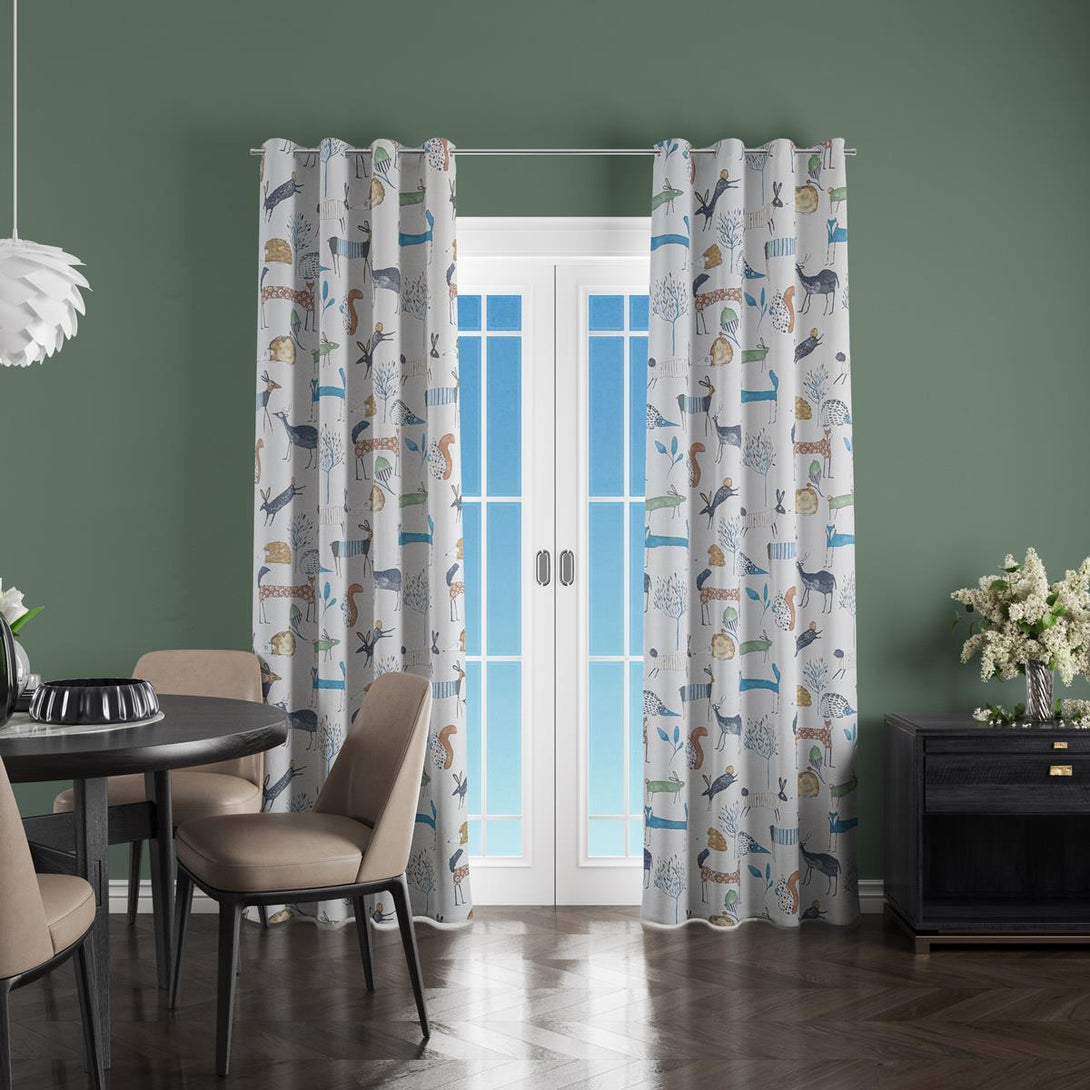 Oh My Deer Colonial Made To Measure Curtains – Ideal Textiles