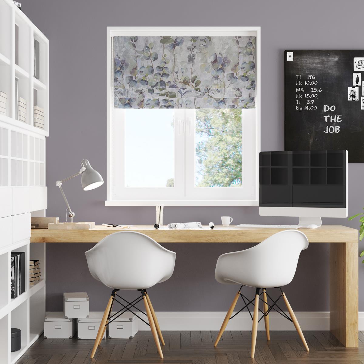 Aquarelle Dragonfly Made-to-Measure Cotton Roman Blind UK – Ideal Textiles