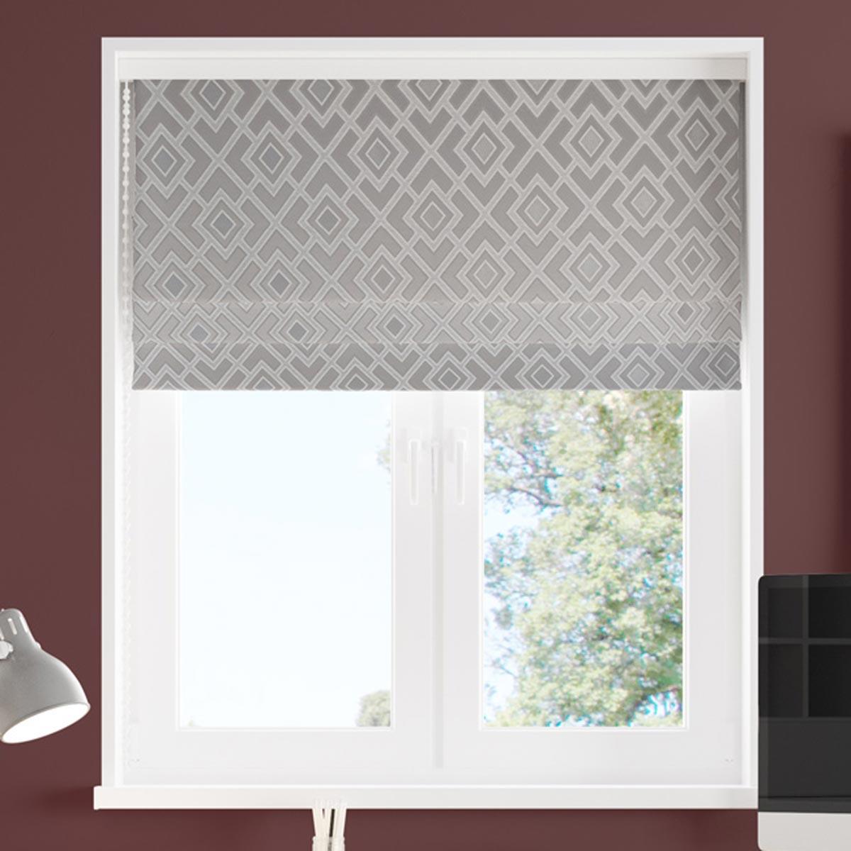Roman Blinds - Parapet Chrome Made To Measure Roman Blind – Ideal