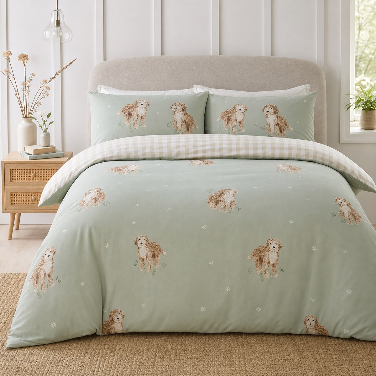 Cockapoo Duvet Cover Set | Recycled Microfibre Bedding – Ideal Textiles