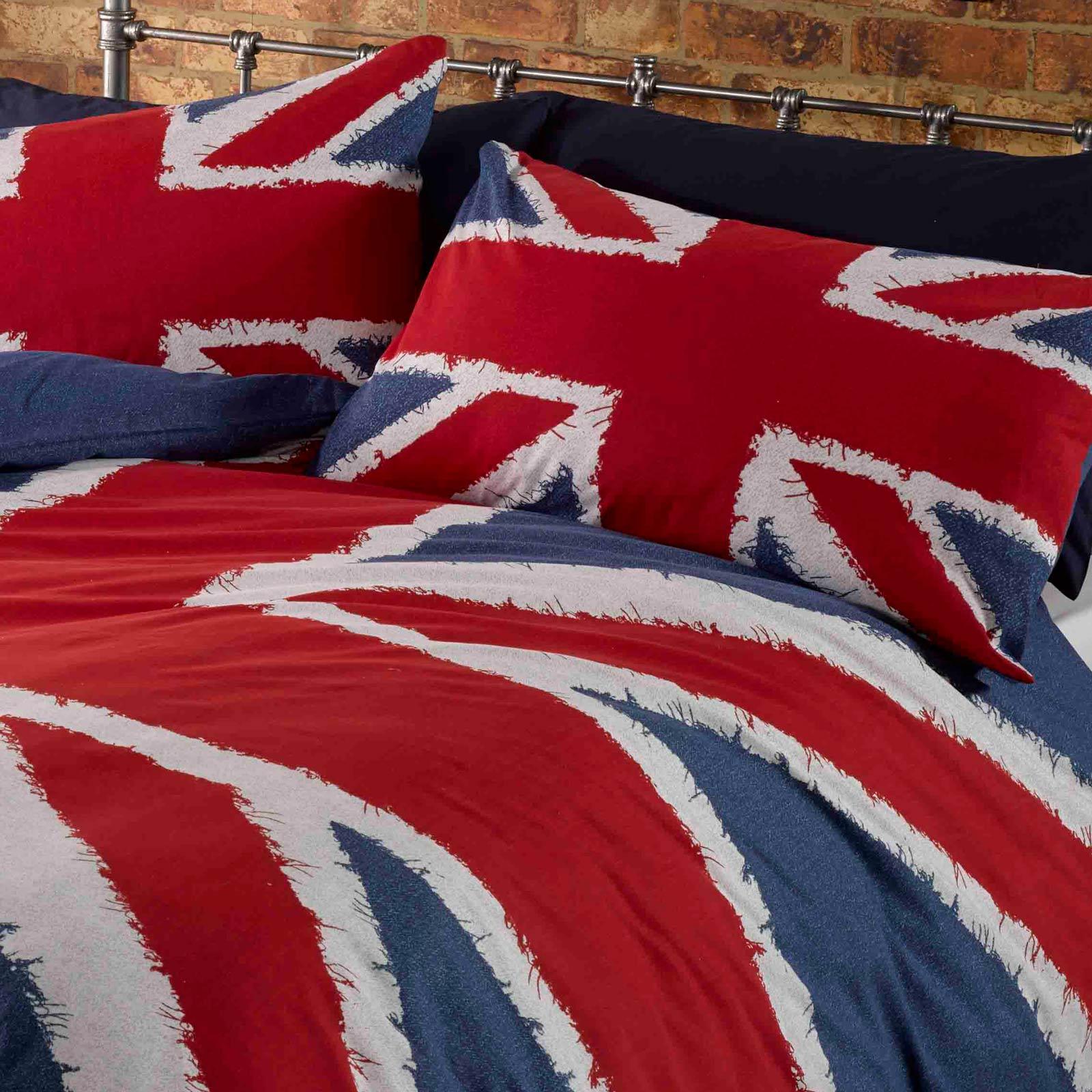 Union Jack British Flag Print Duvet Cover Set – Ideal