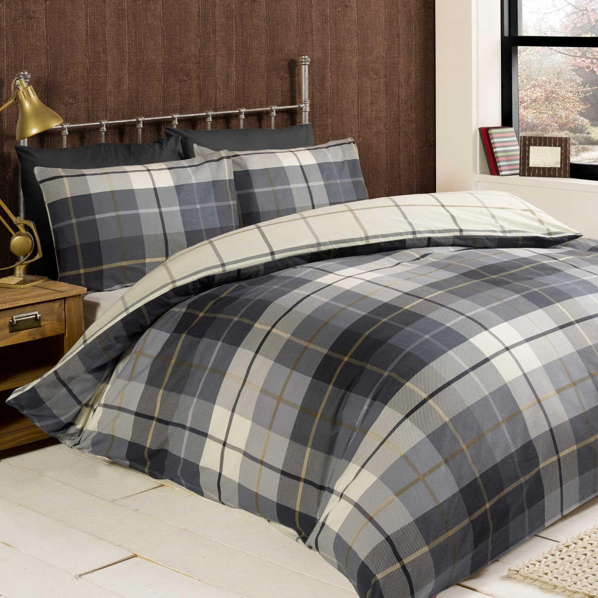 Lomond Check Flannelette Duvet Cover Set – Ideal Textiles